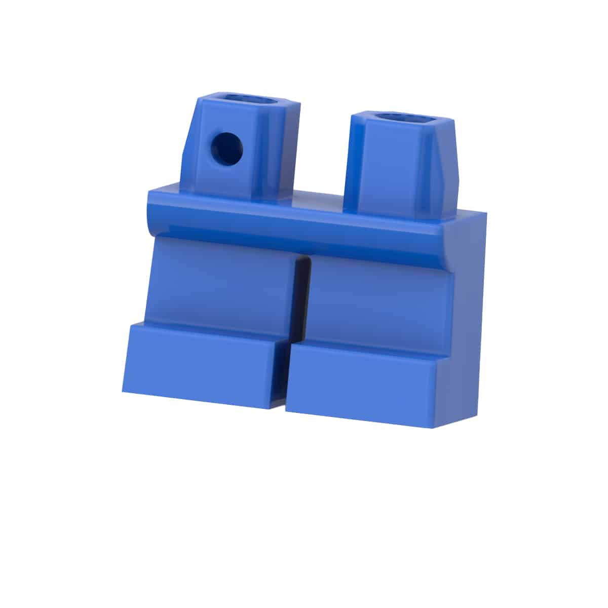 LEGO Minifigure Short Legs Plain Monochrome - Blue - The Brick Chick